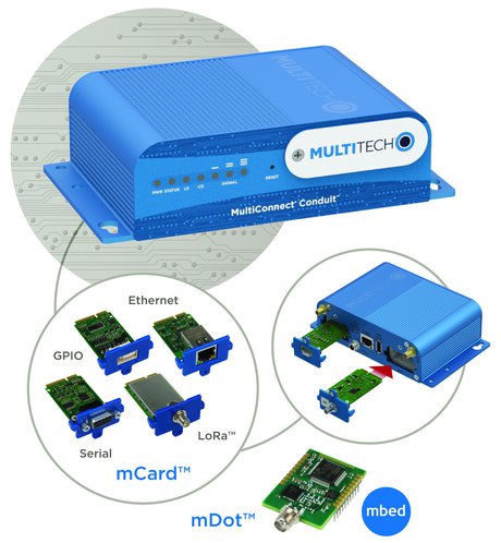 MultiTech MultiConnect Conduit programmable wired and wireless gateway
