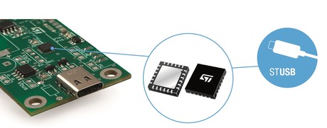 STMicroelectronics STUSB4710 and STUSB1602 USB Type-C controllers