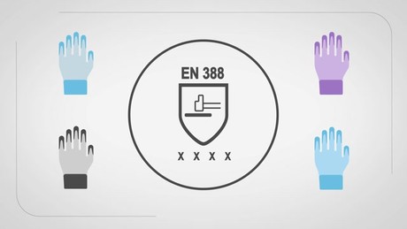 EN388 performance ratings for gloves